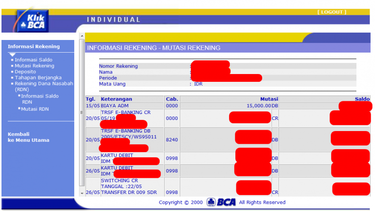 3 Cara Print Mutasi Rekening BCA dan 5 Arti Istilahnya!! – Mutaeasy