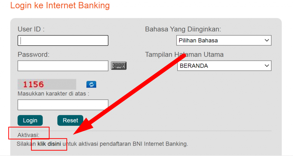 Cara Mengaktifkan Internet Banking BNI dan Sukses Login – Mutaeasy